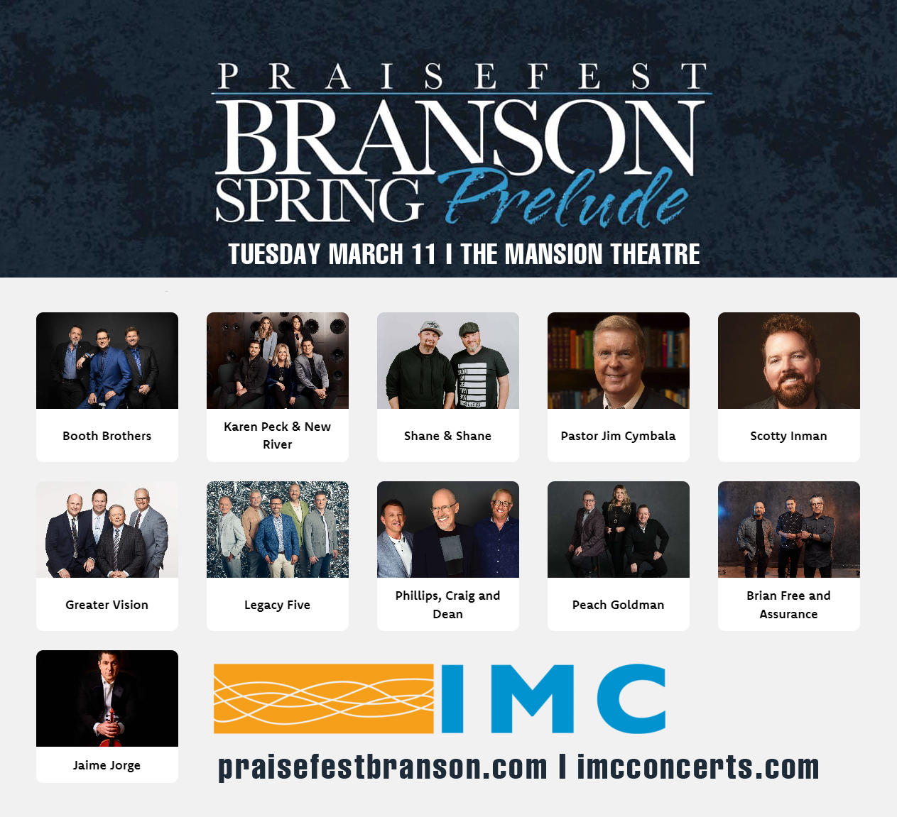 Phillips, Craig & Dean Joins Praisefest Branson Spring Prelude March 11 ...